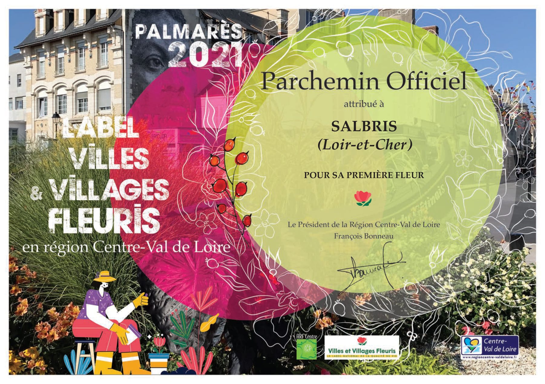 Obtention du label Villes et Villages Fleuris pour Salbris • Ville de ...