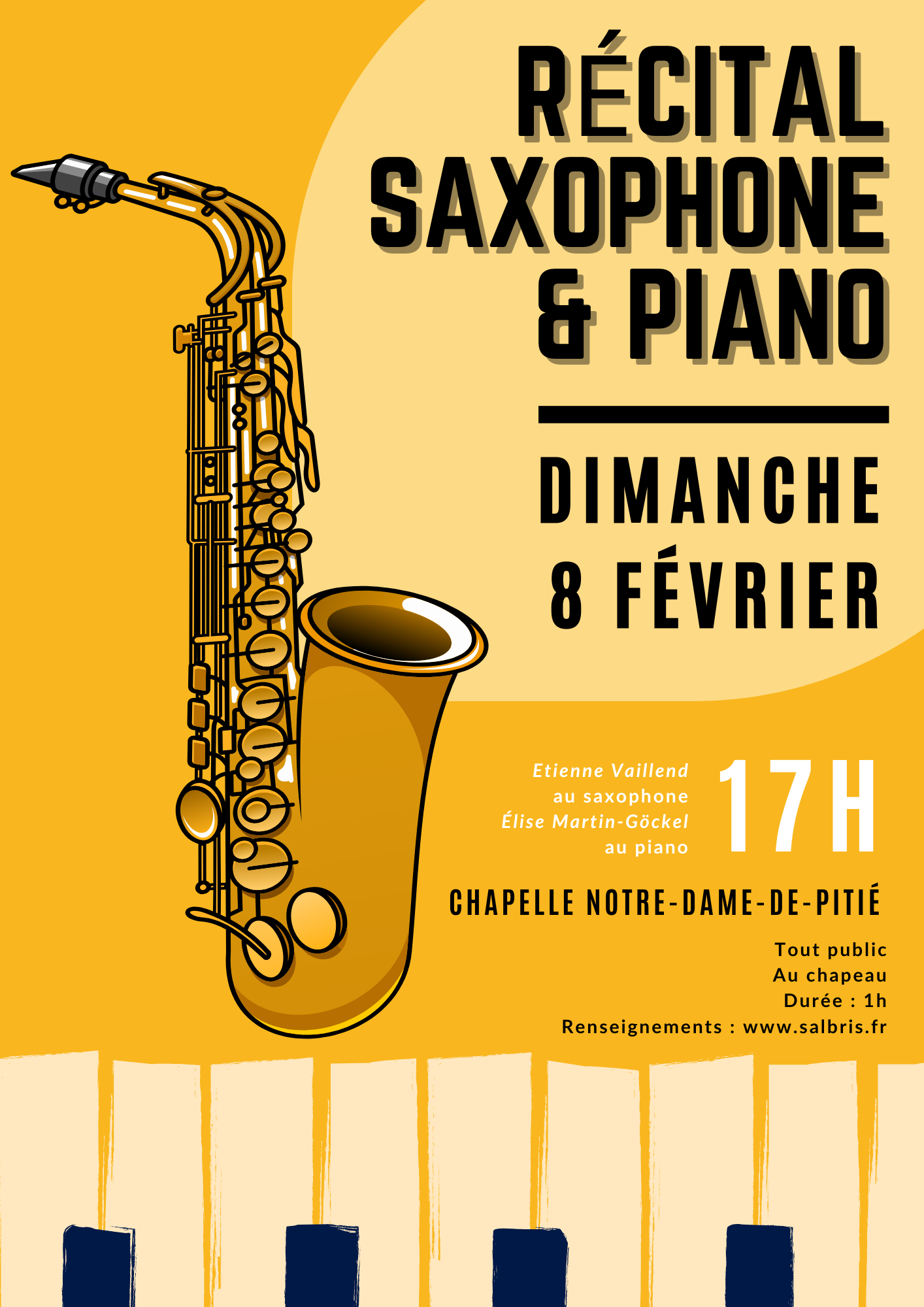 Récital saxophone & piano • Ville de Salbris - Loir-et-Cher